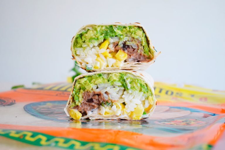 Burritos de arroz y porotos negros - Pancho Villa